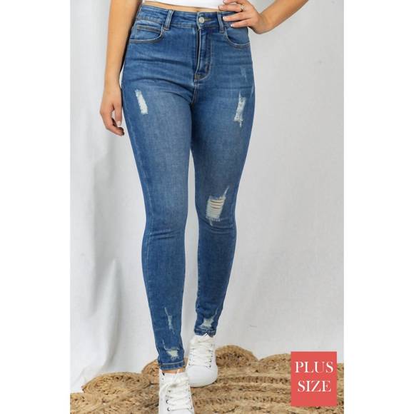 white birch | Jeans | New White Birch Alexis High Waist Distressed Jean ...
